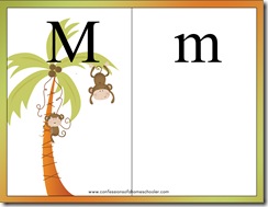 Letter M for Monkey - Confessions of a Homeschooler
